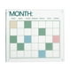 Decmode Modern 19 X 17 Inch Rectangular Acrylic Wall Calendar, White ...