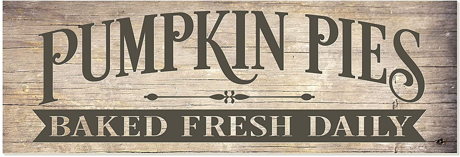 Pumpkin Pies Rustic Wood Farmhouse Wall Sign 8x24 - Walmart.com