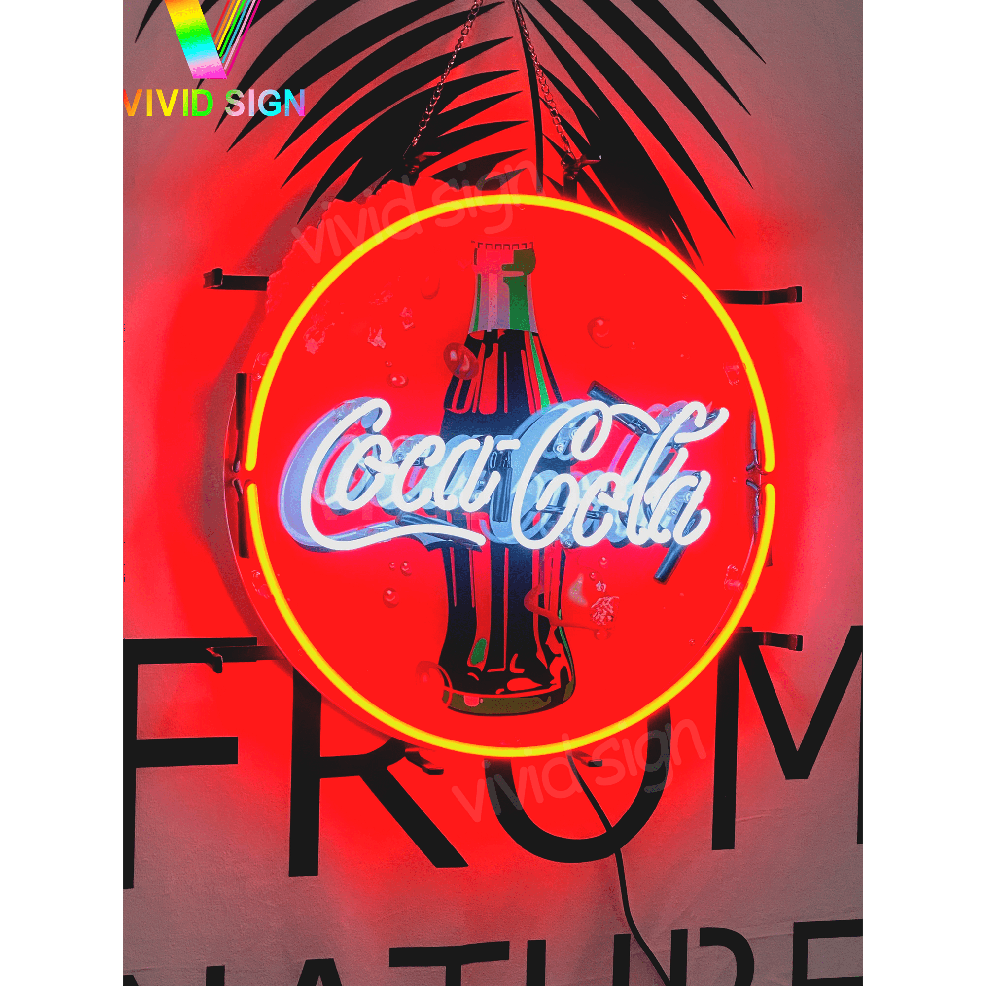Neon Coke Bottles