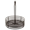 G.E.T. Enterprises Black Stainless Steel Round Condiment Caddy, Table ...