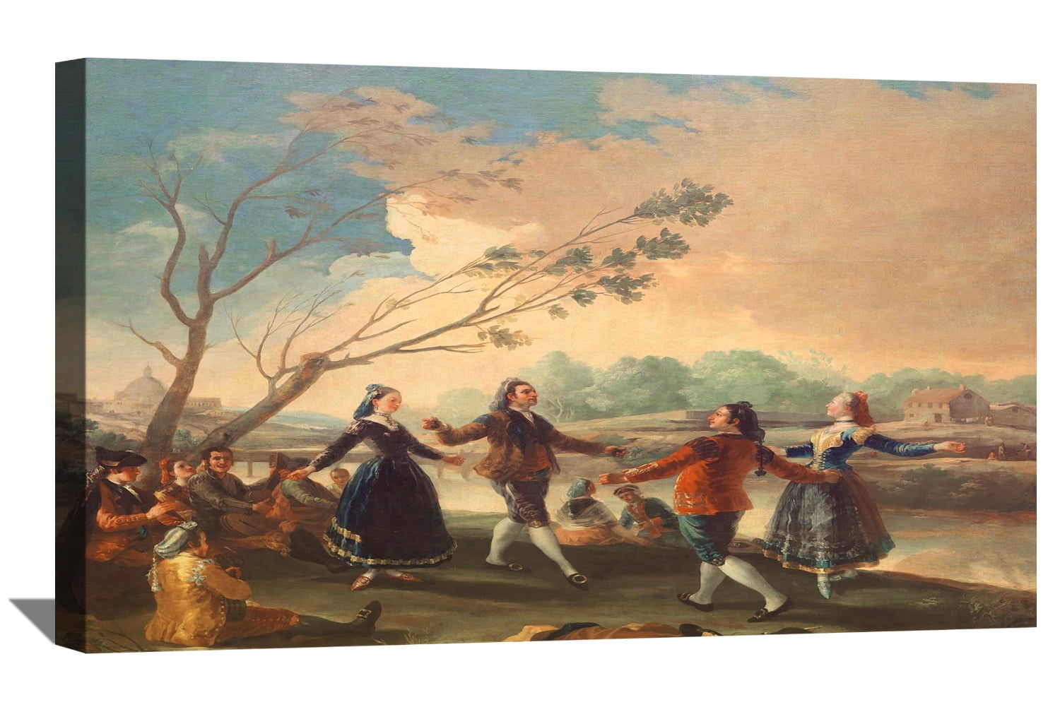 Francisco Goya Painting Art Print Dance On The Banks Of The Manzanares ...