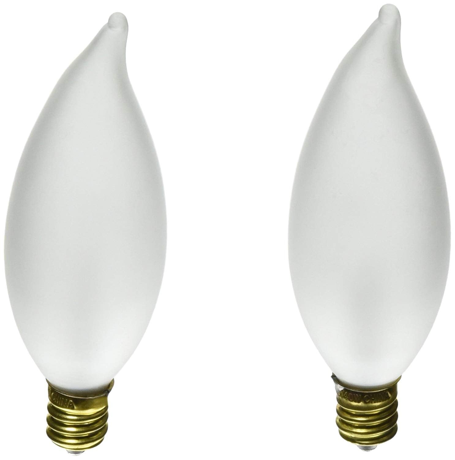 Satco Products S3779 40CA9.5 Candelabra Base Frosted Light Bulb ...