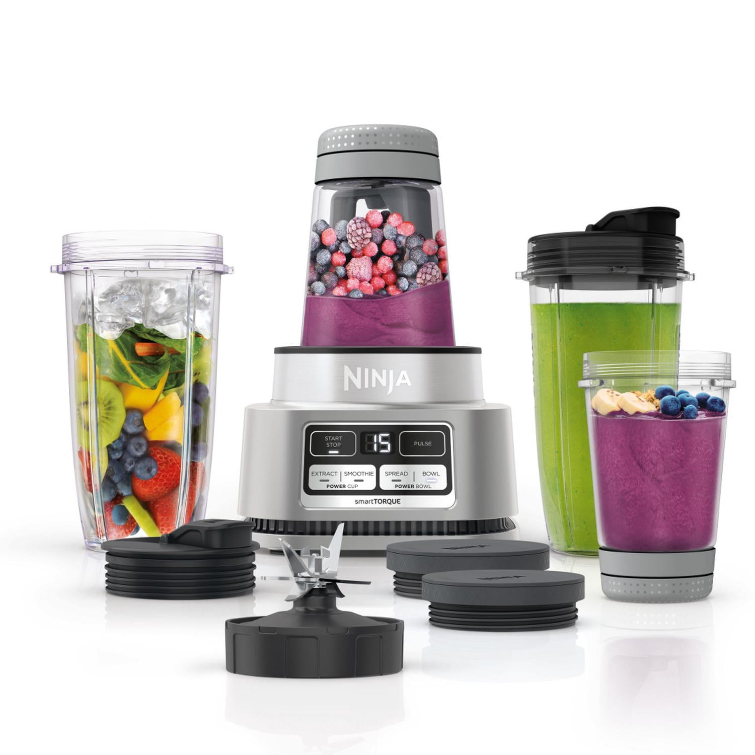 Ninja - Extractor de nutrientes, licuadora personal con 2 vasos + 2 ...