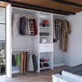 TUHOME Manchester 250 Closet System - Color White -Engineered Wood ...