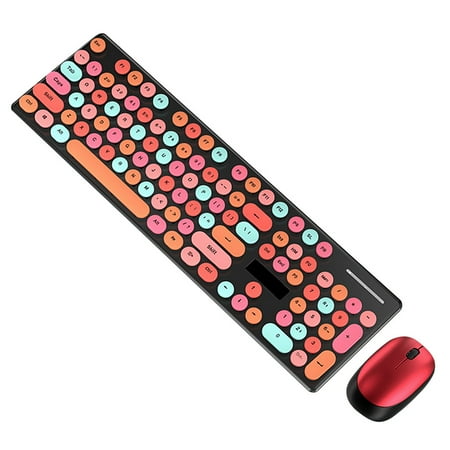 Keyboard Mouse Set Wireless Computer Laptop Mute Gaming Mice Keyboard ...