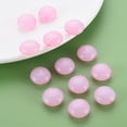 500 g Imitation Jelly Acrylic Beads Flat Round Pearl Pink 17x9.5mm Hole ...