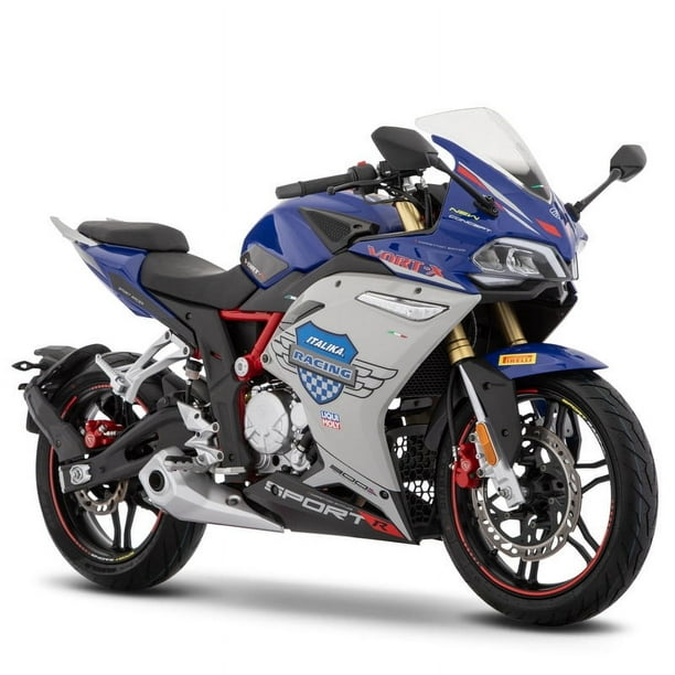 Motocicleta Deportiva ITALIKA Vort-X 300R Azul Gris | Bodega Aurrera en línea