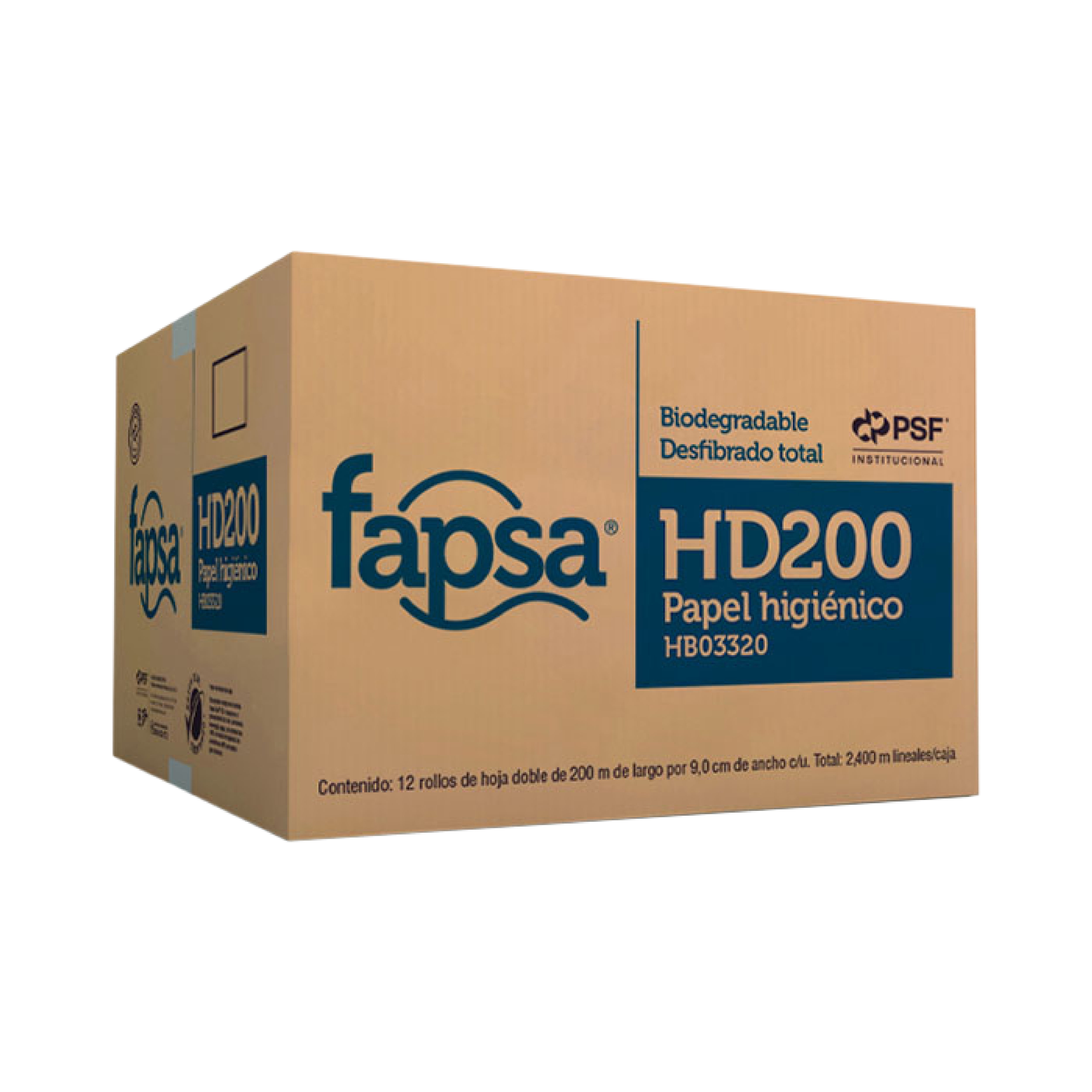 Bobina de higiénico 200 M FAPSA Caja con 6 | Walmart en línea