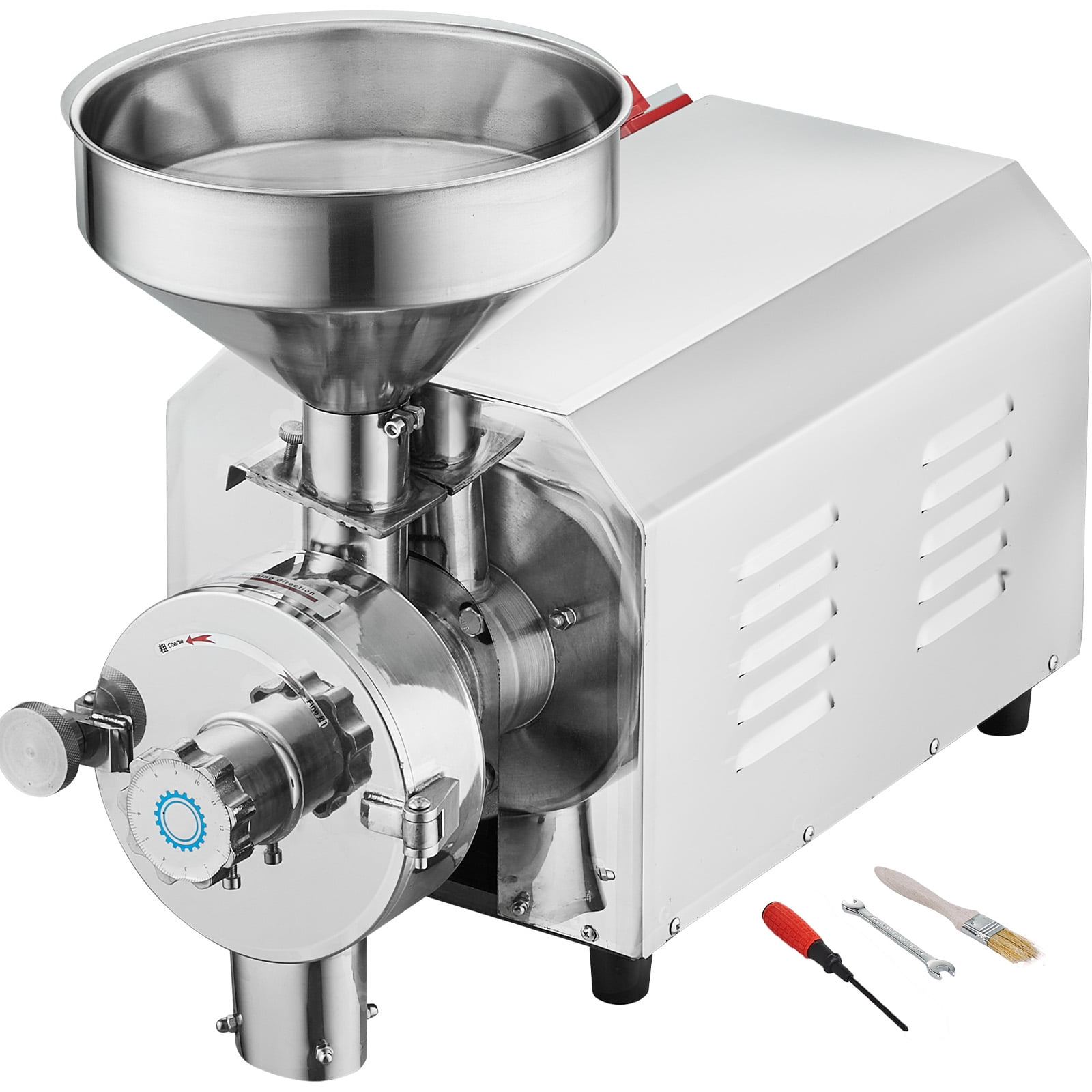Kffkff Soybean Grinding Unit For Commercial Use - 2200w Spice Grinder  50 Kg/H Capacity  Made Of Stainless Steel  Suitable For Corn  Pepper  Peanuts 
