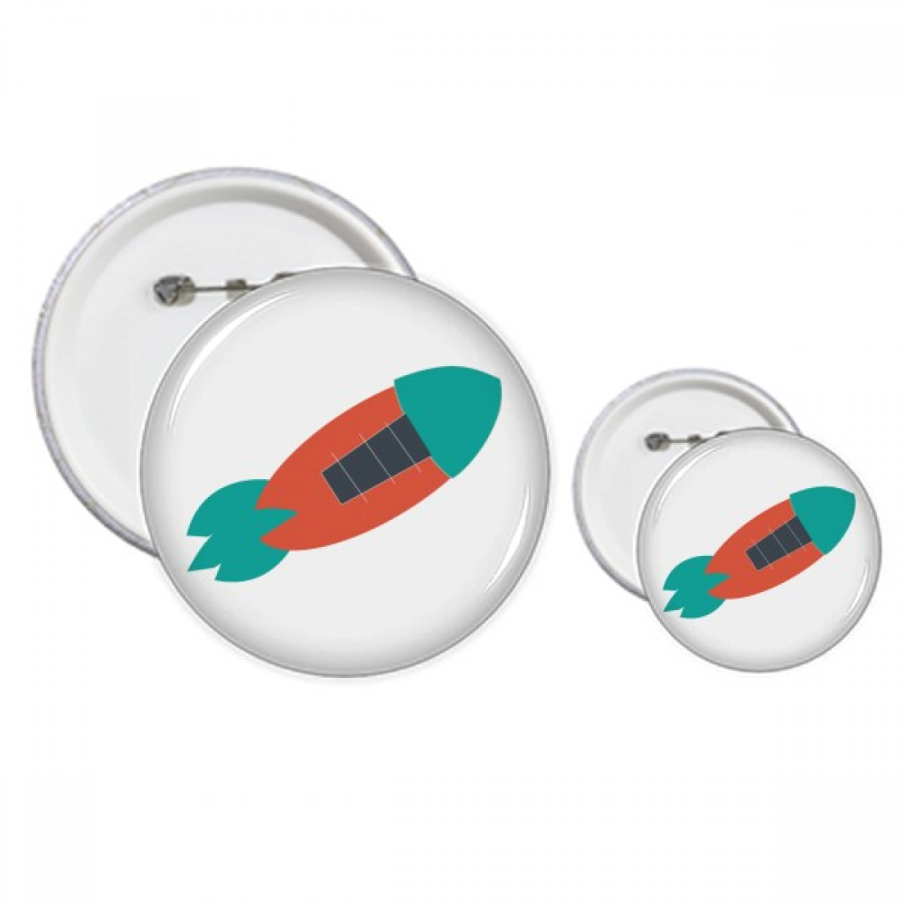 Universo monstruo alienígena Rocket Insignia insignia botón diseño ...