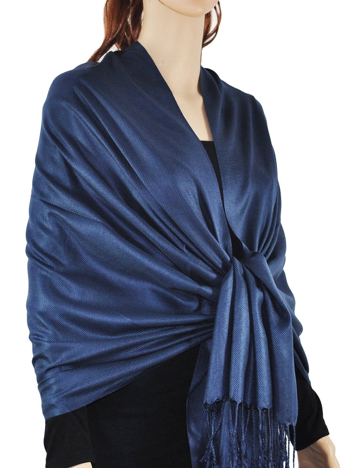 Large Solid Color Pashmina Shawl Wrap Scarf 78" X 28" - Walmart.com