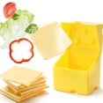 ZPAQI Cheese Block Storage Container Food Preservation Box Sliced ...