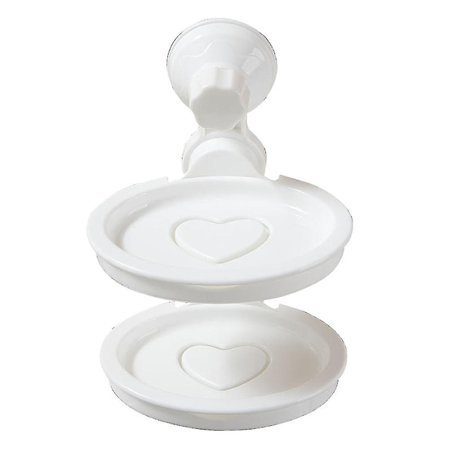 Double Layer Soap Dish Suction Cup Soap Case Drill-free Removable Soap ...