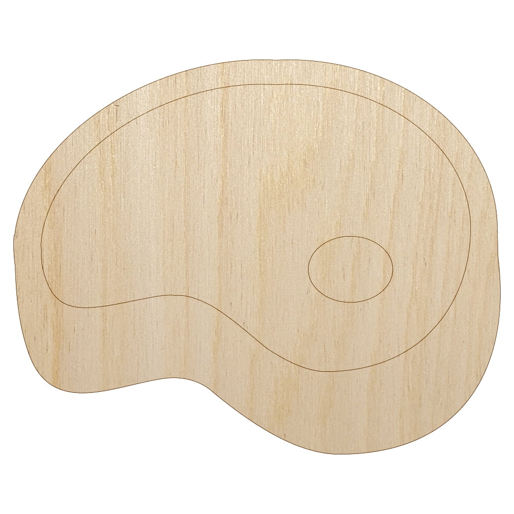 Steak Beef Dinner Icon Wood Shape Unfinished Piece Cutout Craft DIY ...