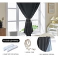 100% Blackout Window Shades Self Adhesive Sticky Curtains Portable Easy ...