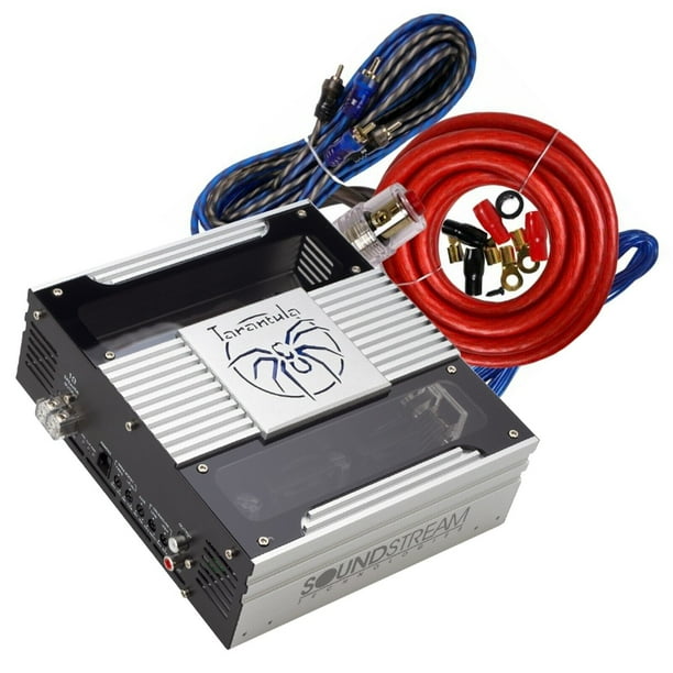 Soundstream 6000W Power Mono Class D Speaker Subwoofer Bass Car Amplifier + Kit Bundle - Walmart.com