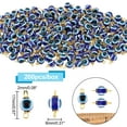 200 Pcs Evil Eye Charm Evil Eye Beads Connector Charms with Spacer ...