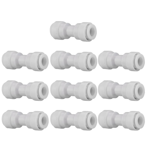 10pcs 1/4 Inch Straight Tube RO Quick Connector Water Filter Fittings ...