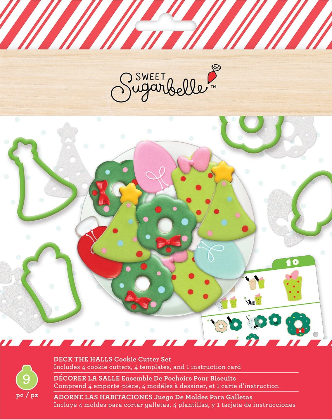 Sweet Sugarbelle Cookie Cutter Set 9/Pkg-Deck The Halls - Walmart.com