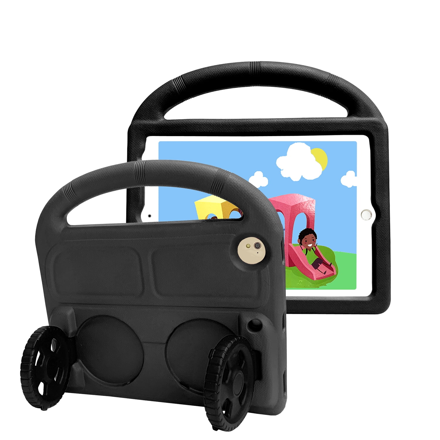 iPad Mini 6 Tablet Case, Strong Durable Shock Resistant Handle Wheels ...