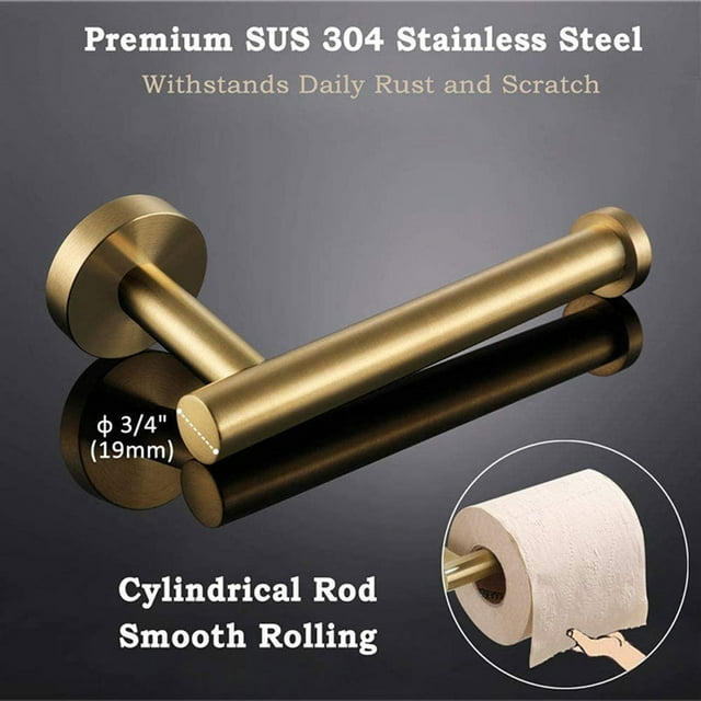 Windfall Toilet Paper Bracket Toilet Roll Holder Punched Rust Proof