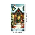 Christmas Decorations for Door under $5! CQCYD Christmas Door Cover ...