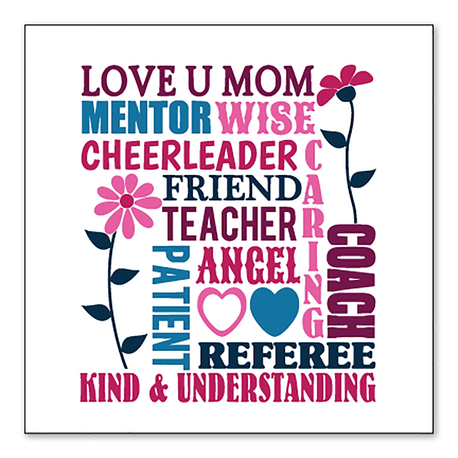 DistinctInk Custom Bumper Sticker - 10" x 10" Decorative Decal - White ...