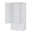Zimtown 8-Cube DIY Modular Cubby Shelving Storage Organizer, Portable ...