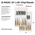 Ammo (2-PACK) 24" x 36" Vinyl Decals | Sign Insert Peel & Stick Decals ...