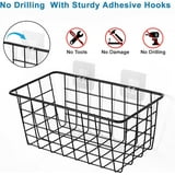 5 Pack Stackable Wire Baskets, Metal Cabinet Organizer for Office ...