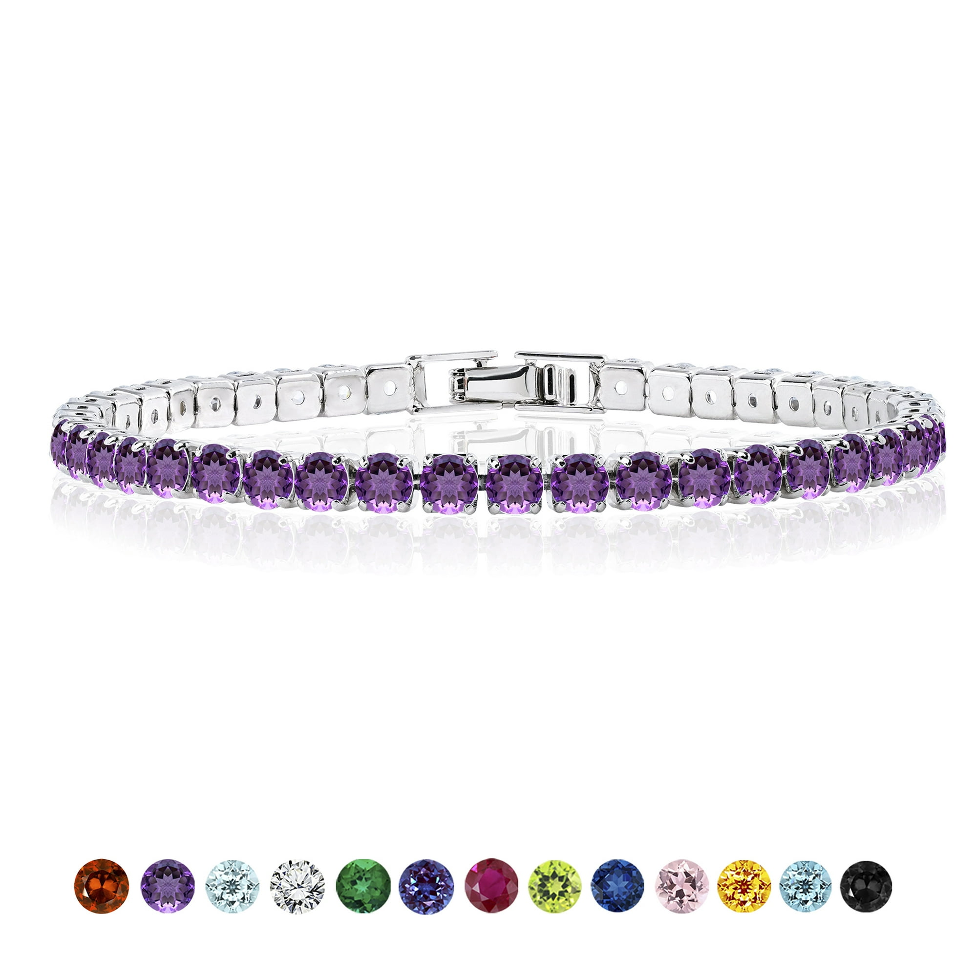 Click here for Jeenmata 11 Tcw Round Cut February - Amethyst - Bi... prices