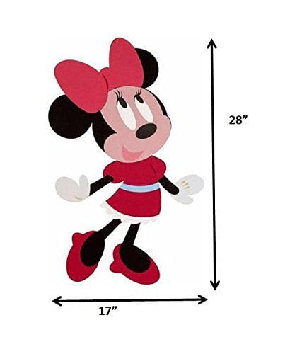 Disney Minnie Mouse Pink Wall Hanging, 18" W x 30" H- Easy to Hang ...