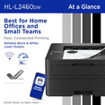HL-L2460DW Wireless Compact Monochrome Laser Printer with Duplex ...