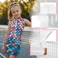 Angala Girls Dresses High Zipped Neck Mini Dresses Sleeveless Graphic ...