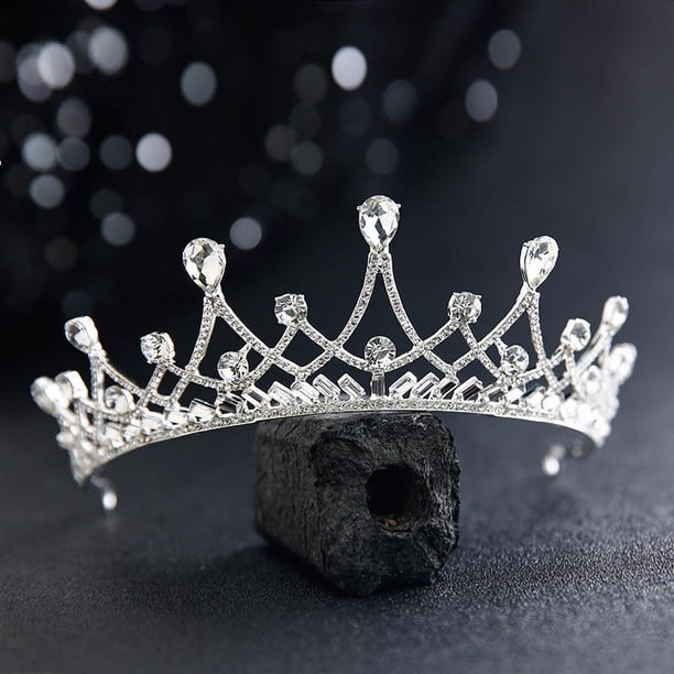 Corona de peineta de princesa, corona de plata para desfile de novia ...