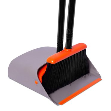 Libman Upright Broom and Stand Dustpan Combo Set, Commercial 1 Sweep ...