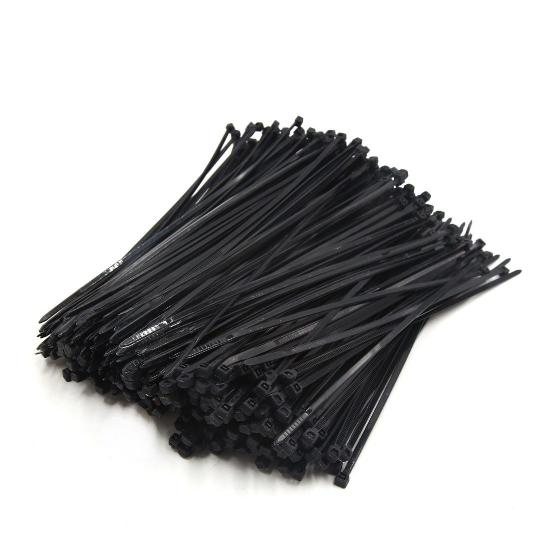 500pcs 4 x 200mm Black Plastic Nylon Fastener Cable Wire Tie Wrap Strap ...