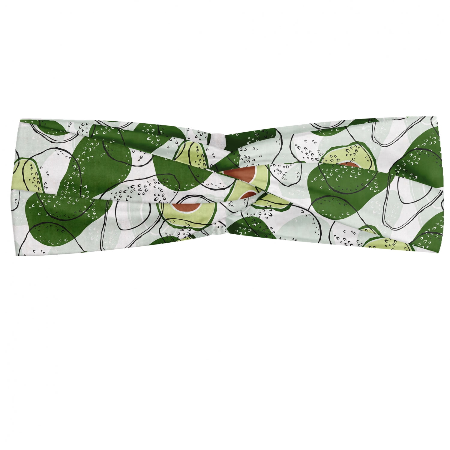 Food Headband, Assortment of Exotic Shapes Illustration Sketched Hand ...