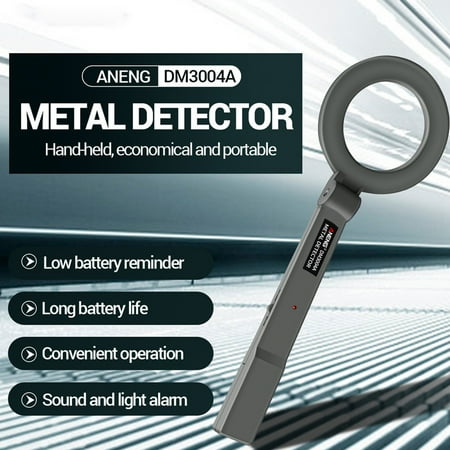 SICED Handheld Metal Detector Sound And Light Alarm Security Checker ...