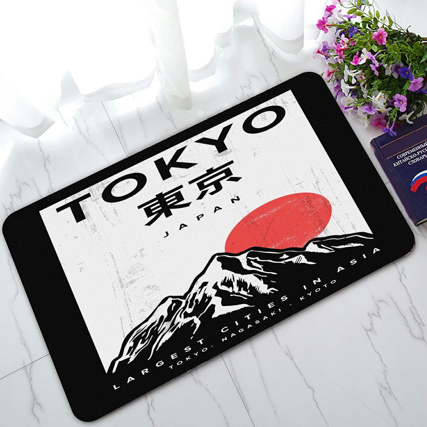 ABPHQTO The Theme Of Japan Tokyo Doormat Entrance Rug Area Rug Floor ...