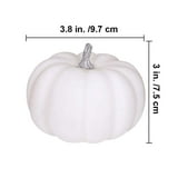 Coolmade 12 Pcs Assorted Sizes Rustic Harvest White Artificial Pumpkins ...