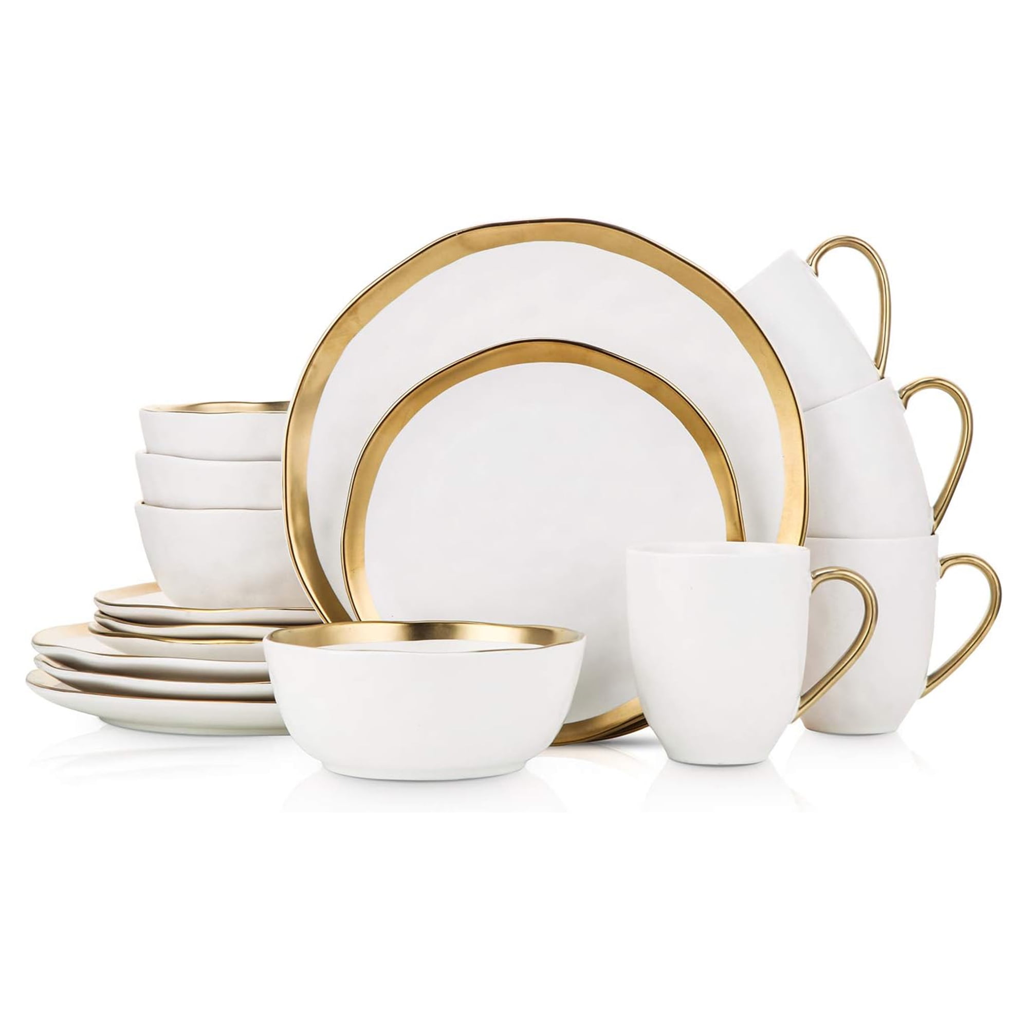 Click here for Stone Lain Florian Porcelain 16 Piece Dinnerware S... prices