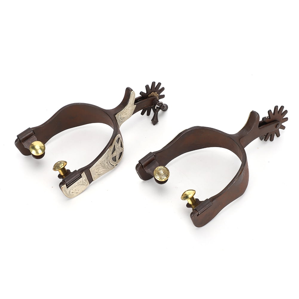 Espuelas de vaquero, espuelas elegantes para botas de acero con bajo ...