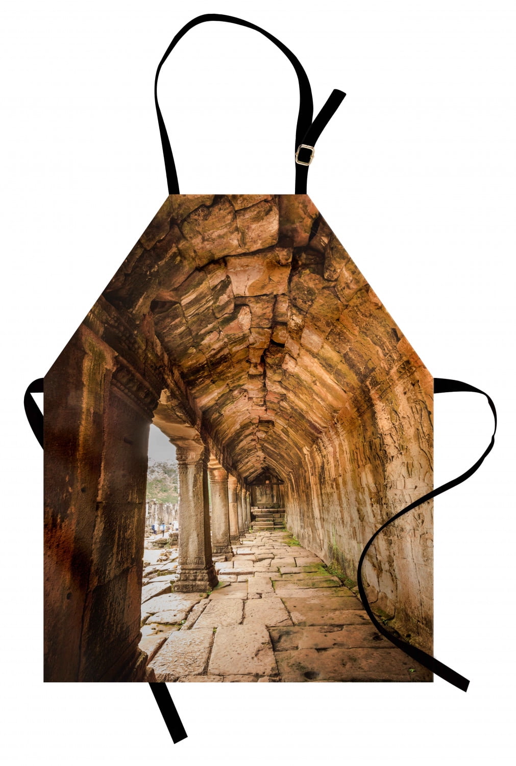 Ancient Apron Ancient Temple Corridor with Sculpture on the Wall in ...