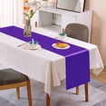 10 Pack Satin Table Runner 12 x 108 Inch Long Purple Smooth Silk Fabric ...