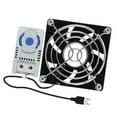 USB Cabinet 80mm Fan Quiet Cooling Fan System With 0-60℃ Temperature ...