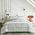 Novashion Bohemian Comforter Cover Set Geometric No Fill Set King(3pcs ...