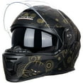 Adult Full Face Motorcycle Helmet with Double Visor Flip Street Helmet ...