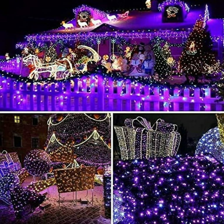 Purple Led Christmas Lights Walmart Purple Christmas Lights In