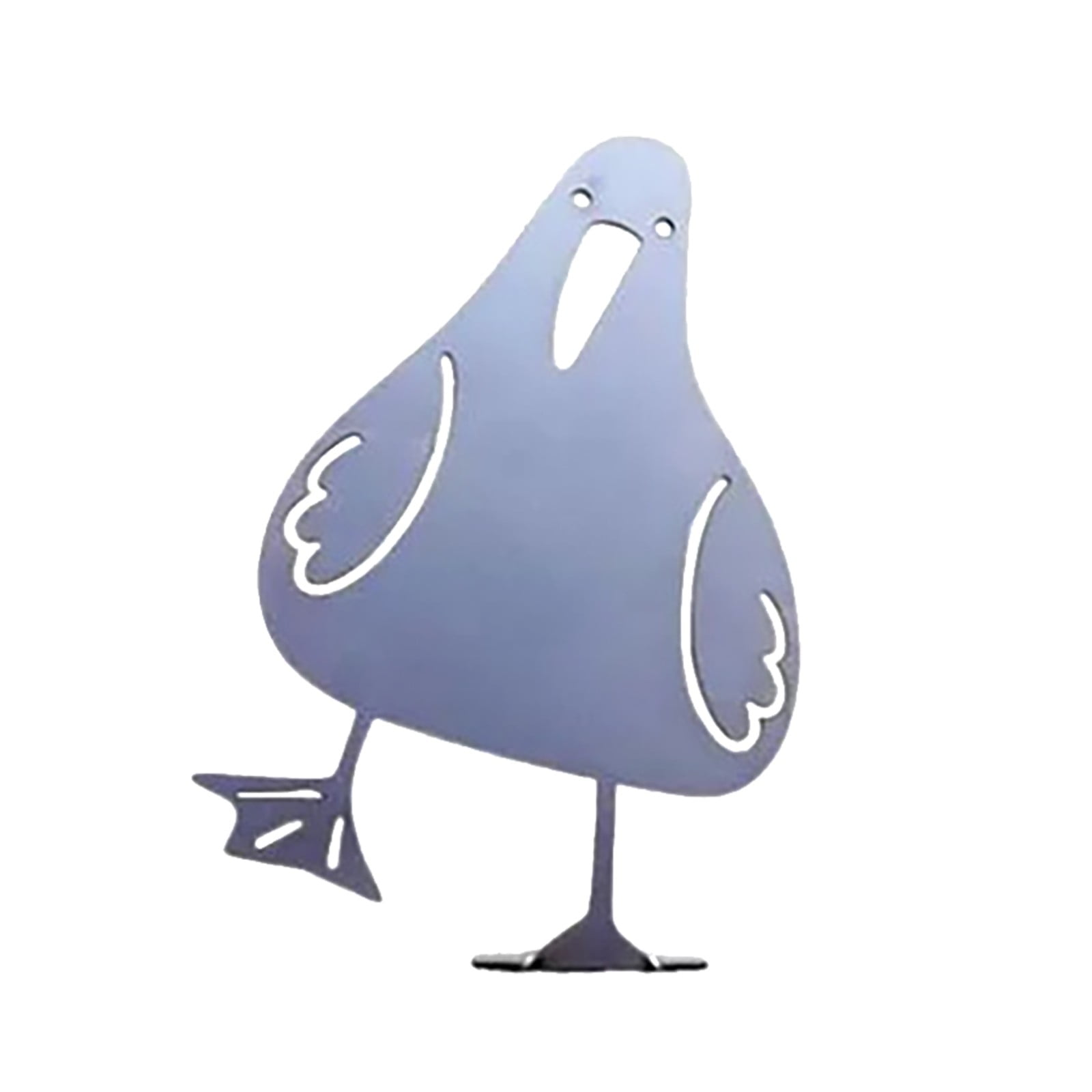 ZHAGHMIN Garden Statues Change Light Rustys Metal Seagull Fence ...